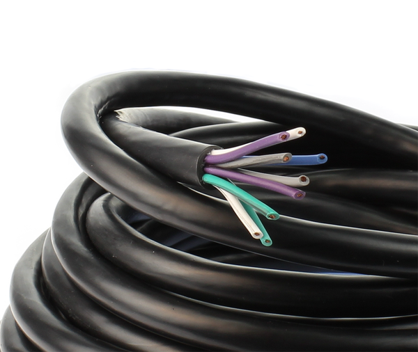 18 AWG Gauge 9 Conductor Speed Blue Wire Speaker Trailer Copper Strand ...