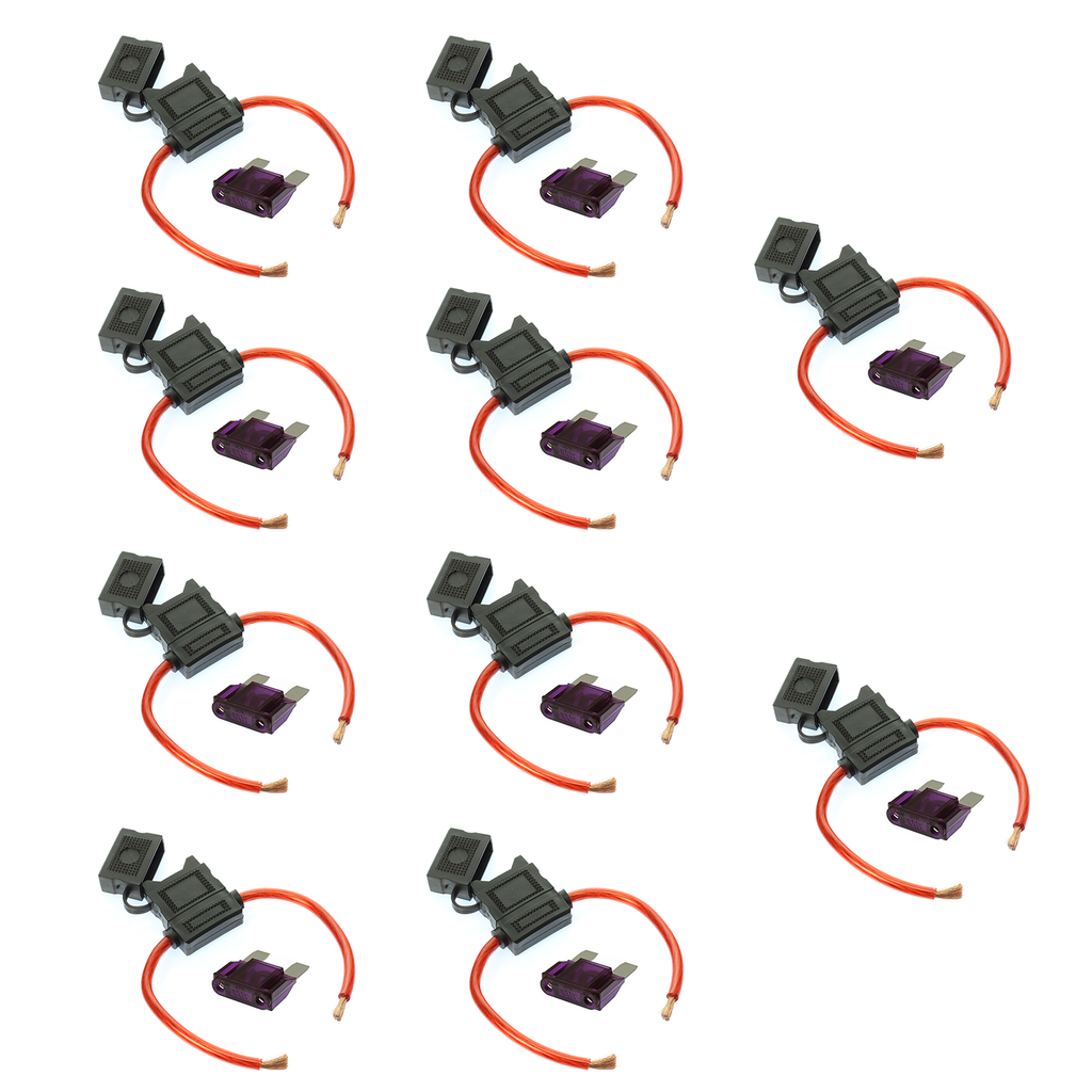 8 Gauge MAXI Inline Fuse Holder Fuseholder with cover & 100 Amp Fuse ...