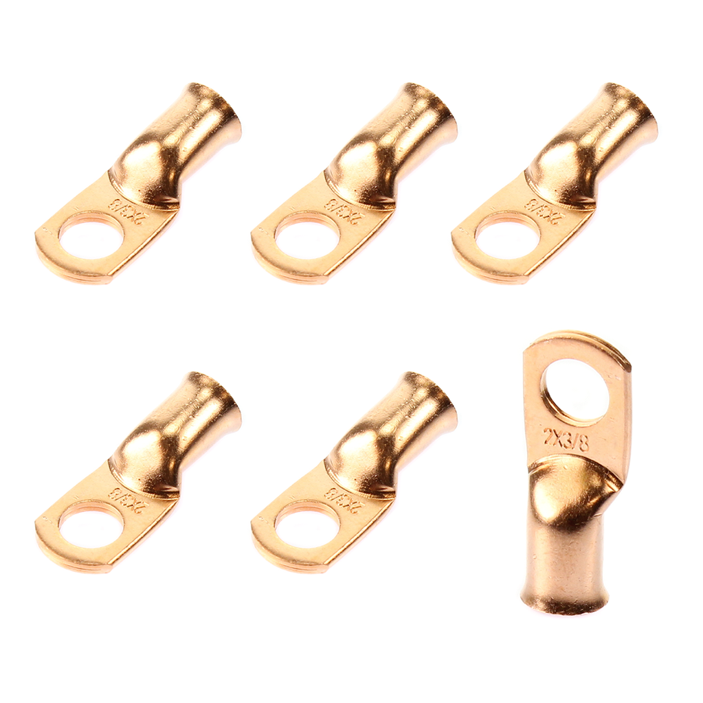 Wire Ring Terminal Copper 2 AWG Gauge Connectors Car Audio Terminals ...